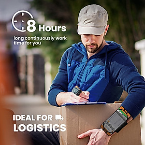 Eyoyo 2D QR Ring Barcode Scanner, Wearable Finger 3-in-1 USB Wired & 2.4G Wireless & Bluetooth Scanner, Left & Right Hand Wearable, Image 1D Warehouse Inventory Bar Code Reader for Android, iOS iPhone