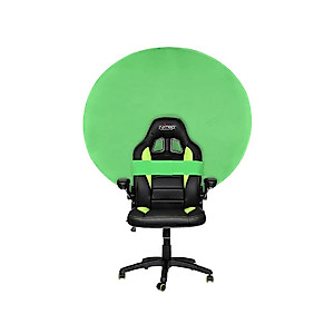 Webaround Big Shot 56" | Green | Portable Collapsible Webcam Backdrop | Attaches to Any Chair | Wrinkle-Resistant Fabric | Ultra-Quick Setup and Takedown | Perfect for Zoom, Webex, Teams, etc.