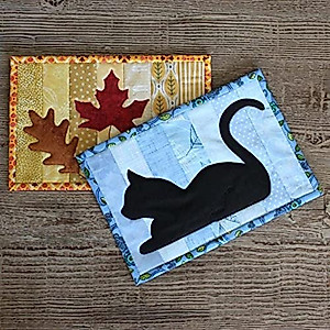 Cute Cat Pattern Sewing Template for Creating Chic Quilt Designs Clear Cat Shape Acrylic Quilting Templates Ruler Reusable DIY Quilting Supplies Sewing Accessories (B Middle)