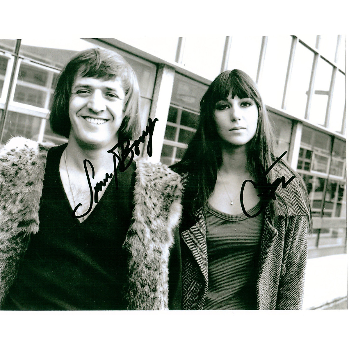 Kirkland Signature Sonny and Cher, 8 X 10 Photo Display Autograph on Glossy Photo Paper