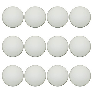 Premium Quality 12 Pcs Door Bumper Self Adhesive Sticker Strong Stickiness Wall Protector Guard Door Knob Stopper 1.6 Inches Rubber Round White Silicone Door Handle Bumper Set