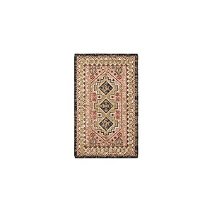 French Connection – Stonewash Rug | Cherokee Strawberry Style | Modern Boho Home Décor | Rectangle Accent Area Rug | 100% Cotton | Measures 2'4 x 4 | Blush