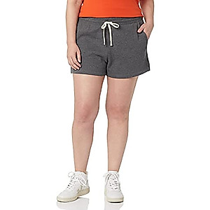 Amazon Essentials Women's Fleece Short, Charcoal Heather, X-Large