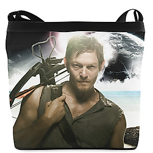 Psylocke Female fabric Popular Shoulder Bags Crossbody Bags Sling Bag with Daryl Dixon-The Walking Dead Image