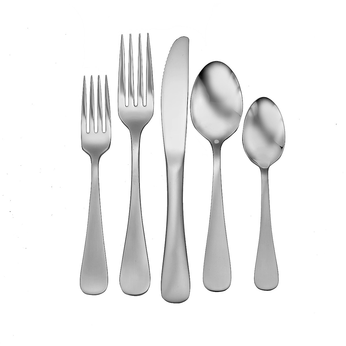 Liberty Tabletop Satin Annapolis 40 Piece Flatware Set Service for 8 Silverware Made in USA