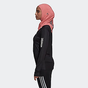 adidas womens Run Icons 3-stripes Sport Hijab Wonder Red Medium