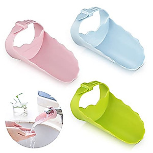 Faucet Extender for Kid, 3 Pack Sink Faucet Extender for Toddler Hand, Wash Helper Bathroom Sink for Babies and Children Fun Hand-Washing Solution