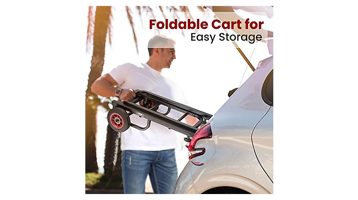 Heavy Duty 8-in-1 Pyle Folding Equipment Cart