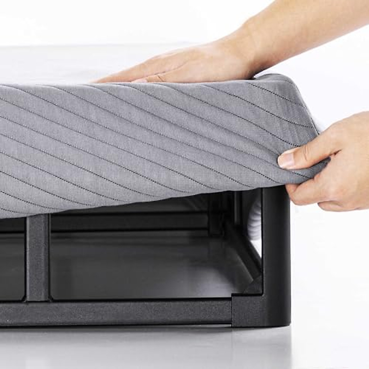 Best Price Mattress Full Box Spring, 9" High Profile with Heavy Duty Steel Slat Mattress Foundation Fits Standard Bed Frame, Full Size