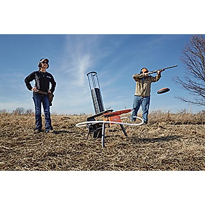 Champion Workhorse Electronic Clay Pigeon Thrower, Compact Skeet Thrower with 50 Clay Magazine
