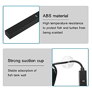 DONGKER Mini Aquarium Heater,USB 5W Submersible Heater for 0.5-2L Marine Saltwater and Freshwater