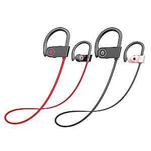 Bluetooth Headphones Wireless Earbuds Bluetooth 5.1 Running Headphones IPX7 Waterproof Earphones with 10 Hrs Playtime HiFi Stereo Noise Cancelling Headsets for Workout Gym