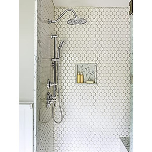 Moen Eco-Performance Chrome Handheld Showerhead with 69-Inch-Long Hose Featuring 30-Inch Wall-Mounted Slide Bar, Four-Function Hand Shower offers Personalized Spray, 3667EP