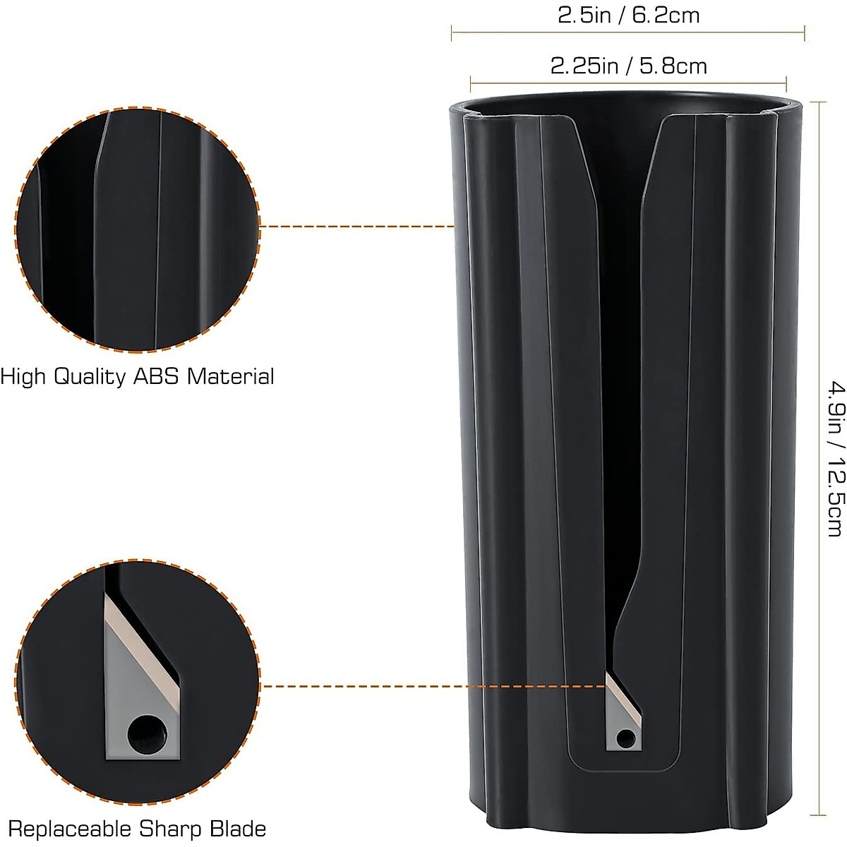 2Pack Wrapping Paper Cutter,ChristmasWrapping paper cutter tool,Gift Wrap Cutter,Easy Slide Wrapping Paper Cutter Tool Tube Easy and Fast, Safe Cutting, Creative Holiday Paper roll Cutting Machine