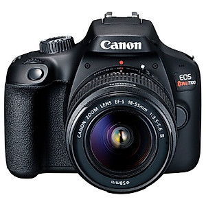 Canon EOS Rebel T100 DSLR Camera w/EF-S 18-55mm f/3.5-5.6 III Lens + EF 75-300mm f/4-5.6 III Lens + 2X 64GB Memory + Case + Filters + Tripod + More (35pc Bundle) (Renewed)