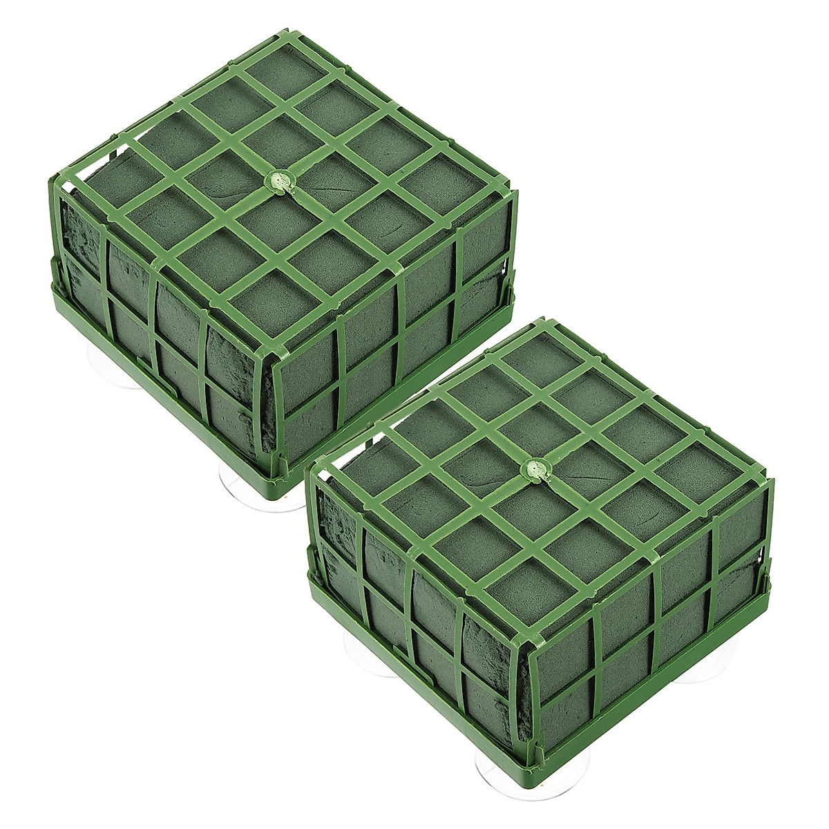 DECHOUS 10 Pcs Flower Sucker Wedding Aisle Flowers Flower Arranging Foam Blocks Flower Cage Holders DIY Flower Arrangement Kit Floral Cage for Artificial Flower Large Wreath Plastic