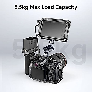 SmallRig Camera Magic Arm, Flexible Articulating Arm with 1/4” Screws, Field Monitor Mount with Dual Ballhead, Aluminum - 3873