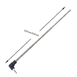 Mini FM Radio Antenna 3.5mm Male Telescopic FM Antenna 3-Pack Compatible with Portable Radio Indoor Stereo Receiver AV Audio Video Home Theater Receiver Mobile Cell Phone Bose Radio