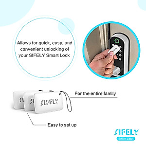 Sifely Smart Lock, Keyless Entry Keypad, Fingerprint, Biometric, Passcode Code, Digital Door Lock (Fob)