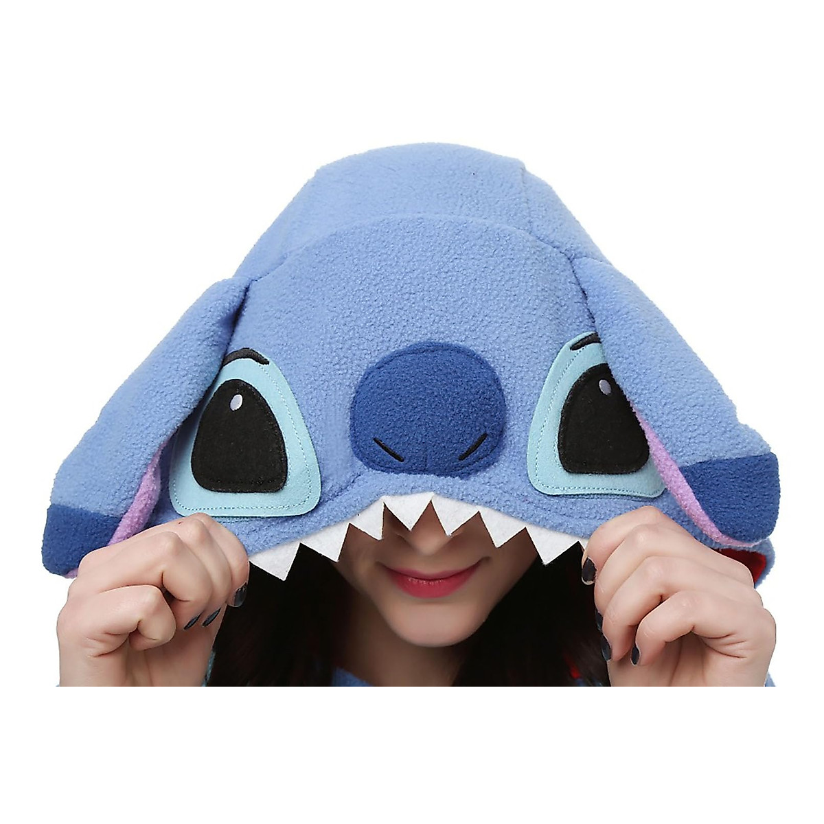 KIGUZAN Blue Stitch Onesie Costumes for Women Men Adult Unisex Halloween Party Christmas Animal Pajamas Small