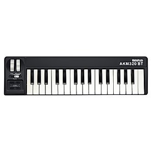 MIDIPLUS AKM320BT USB MIDI Keyboard Controller, Black, Bluetooth
