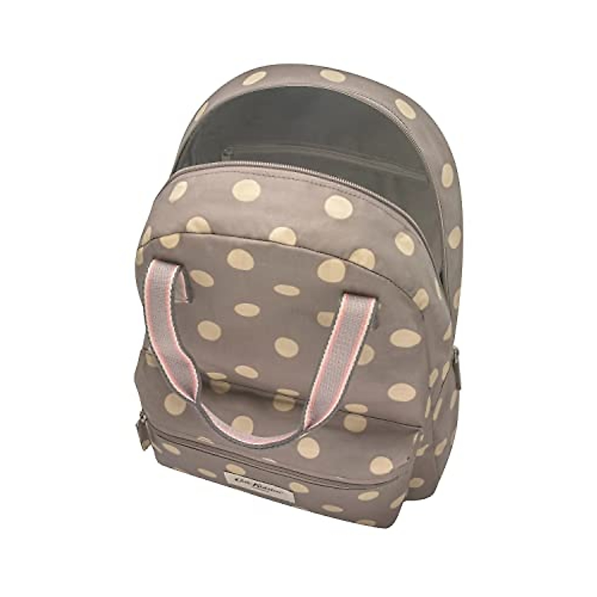 Cath Kidston Backpack Rucksack Button Spot in Grey Oilcloth, Grey, Large