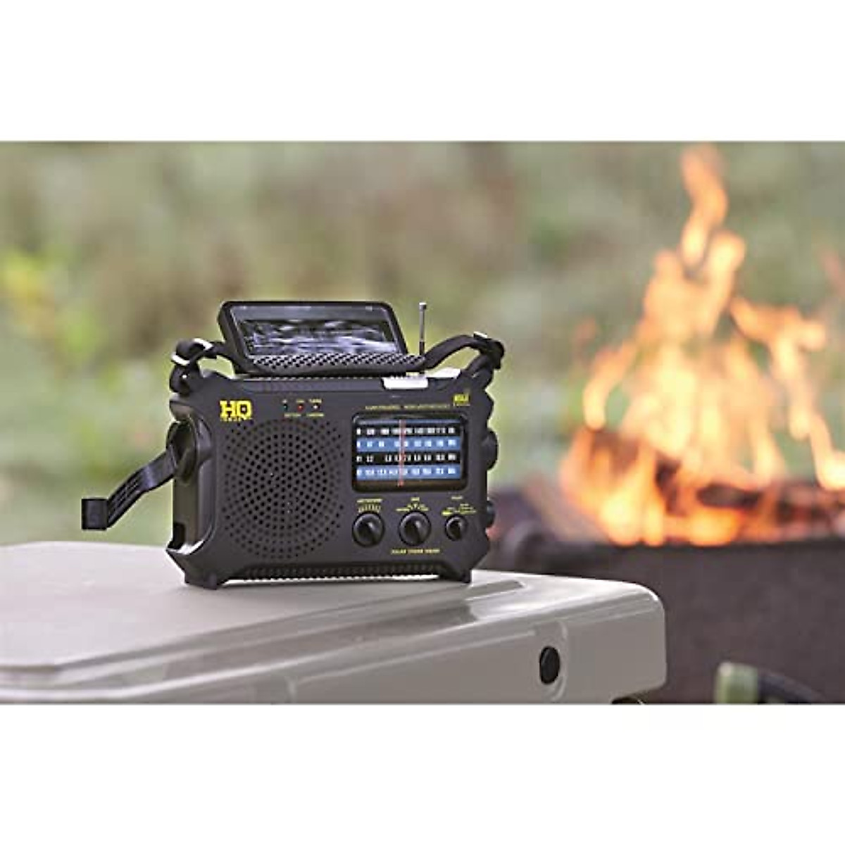 HQ ISSUE Dynamo Emergency Radio Hand Crank Solar Portable W/AM FM, NOAA ...