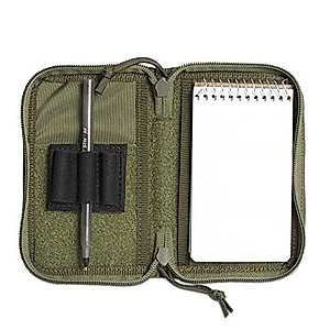 Field Notes 3x5 Notebook Cover System, with 4 Pleated Pen/Marker Slots, Zippered, Cordura Fabric (in Canadian Digital Camo)