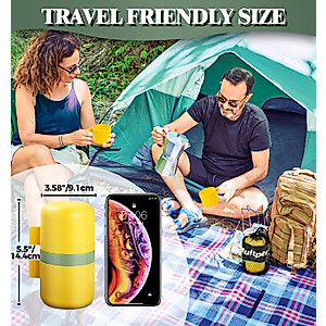 Manual Coffee Grinder, Manual Coffee Bean Grinder with Conical Ceramic Burr, Foldable Hand, Adjustable Coarseness, Portable Burr Hand Coffee Grinder for Outdoor Camping Traveling