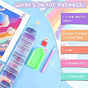 IPISSOI DIY 5D Angel Girl Diamond Painting Kits for Adults Full Round Drill Lady Diamond Art Painting Gem Art Craft for Home Wall Decor Gift 12 x 16 Inch