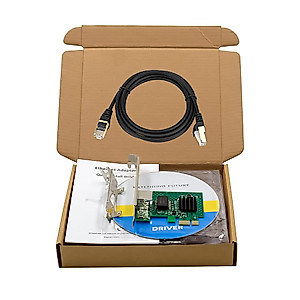 2.5GBase-T PCIe 3.1 Network Adapter with Intel I225-V+3ft Cat8 Ethernet Cable 2500/1000/100Mbps PCI Express Gigabit Ethernet Card RJ45 LAN Controller for Windows 10/11 with Low Profile Bracket