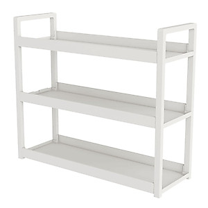 kaileyouxiangongsi Bathroom Counter Organizer, 3-Tier Bathroom Shelf for Bathroom Kitchen Bedroom,Ideal for Organizing Cosmetics, Perfumes, Soaps, Lotions, and More(White)