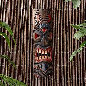 FOREVER BAMBOO Hawaiian Tiki Mask Classic Tahitian 20"