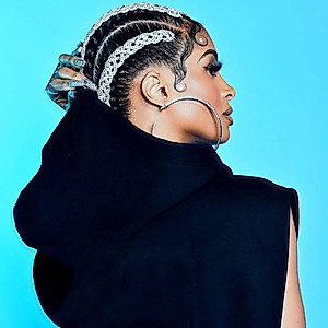 StoneFans 3pc Bling Rhinestone Hair Chain for Braids Women Jewelry Accessories Daily Hair HIPHOP Chains Gift Headpiece Set Head Jewelry