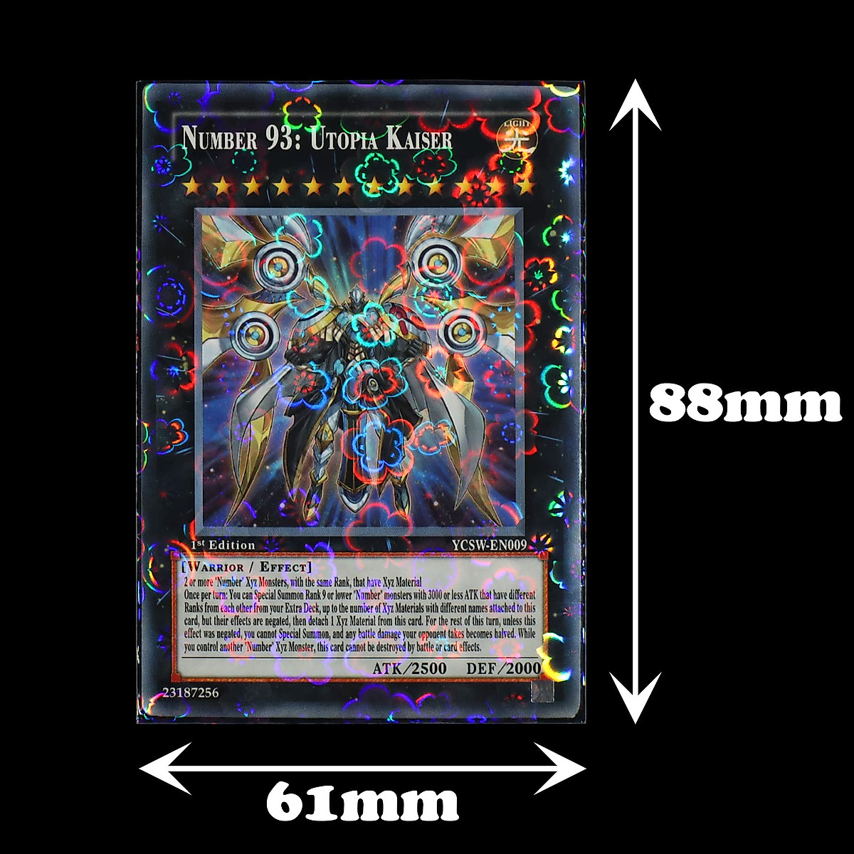 100PCS Top Loading Foil Cherry Card Sleeves for Game Cards Sports and Animal and Kpop Photos Protector (61x88mm)