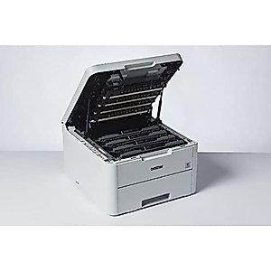 Brother Premium L-3230CDW Compact Digital Color Laser Printer I Wireless I Mobile Printing I Ethernet & USB Connectivity I Auto 2-Sided Printing I Up to 25 ppm I 250 Sheets Input + Printer Cable