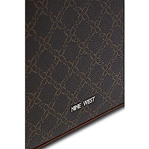 Nine West Calandra Mini Dome Crossbody Brown Logo One Size