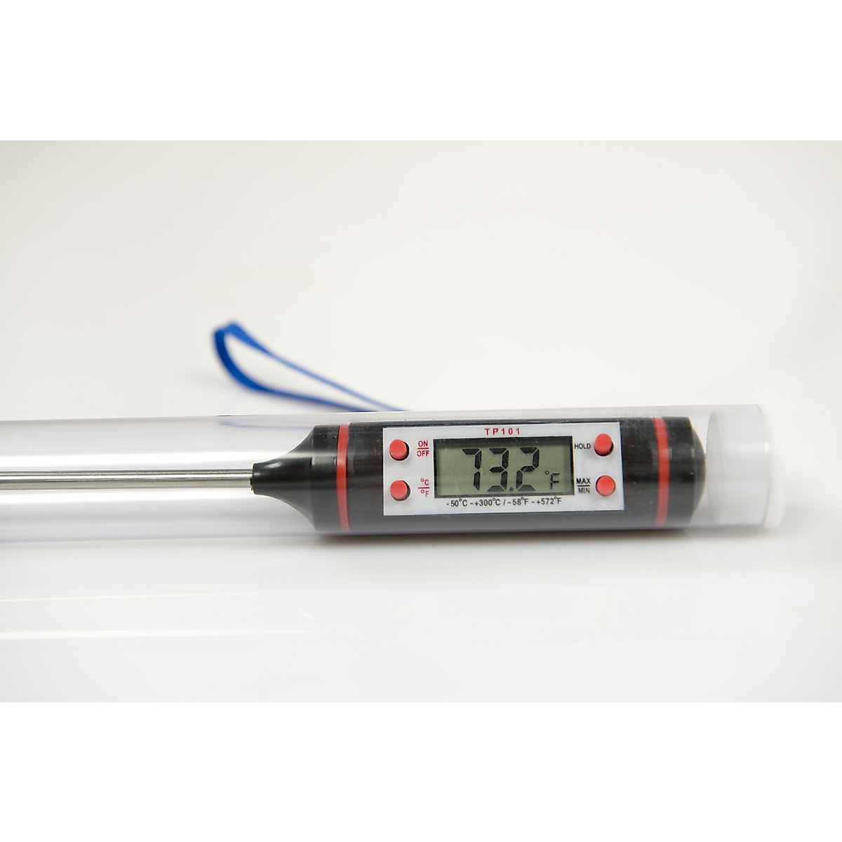 Generic TP101 Convenient Digital Food Thermometer with LCD Display (Black)