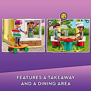 LEGO Friends Heartlake City Pizzeria 41705 Restaurant Set, Creative Gift for Grandchildren, Toys for Kids 5 Plus Years Old with Olivia & Ethan Mini-Dolls