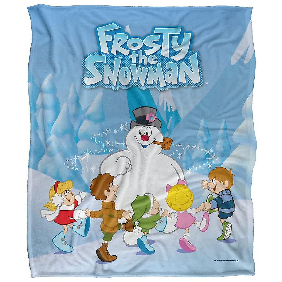Frosty The Snowman Frosty and Kids Silky Touch Super Soft Throw Blanket 50" x 60"