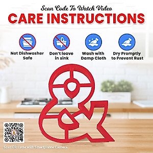 CookieCutterCom Brand Ampersand Cookie Cutter 4 inch – 3d Printed Plastic – USA Made