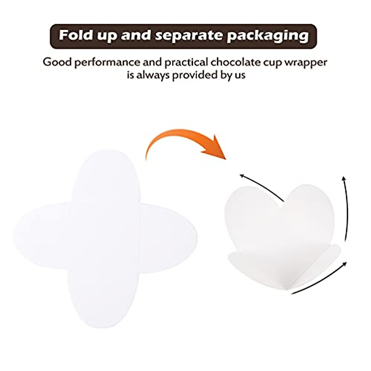 DOITOOL 200pcs Truffle Wrappers Paper Chocolate Candy Cups Truffle Liners Truffle Cups for Baby Shower Bridal Shower Birthday Party Wedding