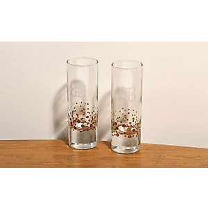 Baileys Irish Cream Gold Foil Shot Glass - Set of 2