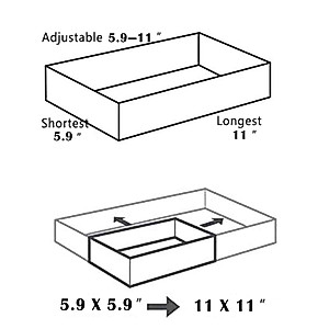Adjustable Stainless Steel Cake Mold Ring 6-11" Cake Pan Mold For Baking Kitchen Pastry Tools(Long square)