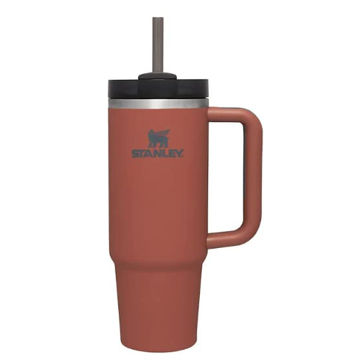 Stanley The Quencher H2.0 FlowState Tumbler (Soft Matte) | 30 OZ Red Rust