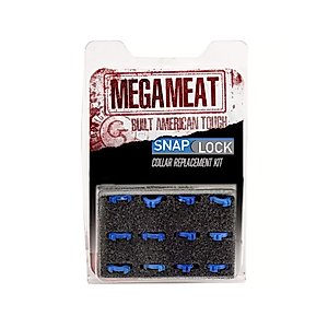 G5 Megameat Deadmeat V2 Replacement Collars Clip-On Secure Hunting Target Shooting Broadhead Blade Deployment Control SnapLock Retention System, 12 Pack - Standard