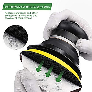 DFESKAH Air Random Orbital Sander,5"Air Sander,Dual Action Pneumatic Sander