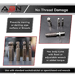 ABN Internal Pipe Removal Tool Pipe Nipple Extractor Set, General Internal Pipe Wrench Set 4pc - 1, 3/4, 1/2, 3/8 Inch