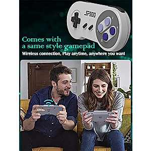 Fadist Handheld Game Console, Portable Retro Game Console, Built in 6000+ Classic Games,3.0 inch IPS Screen,Support for 2 Player,Connecting to TV， Ideal Gift for Kids, Adult, Friend, Lover