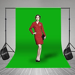 BDDFOTO Backdrop Stand Party Birthday Support Kit 6.5x10ft/2x3m with 4PCS Clips(11.4 cm),2X Sand Bags,Personal Background Photography Stand with Canvas Carry Bag